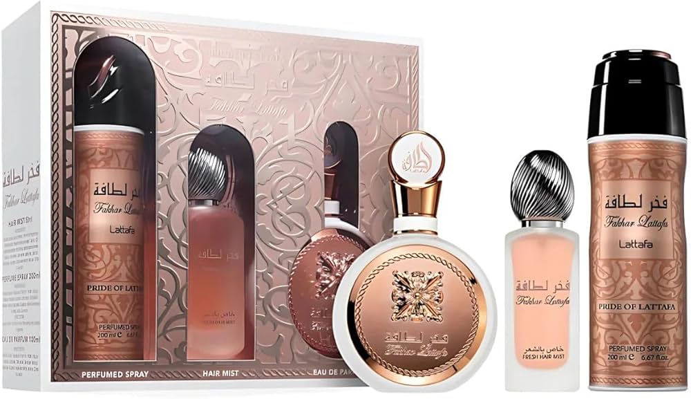 Set Fakhar Woman LATTAFA (L´interdit) – Perfumes Arabes HN